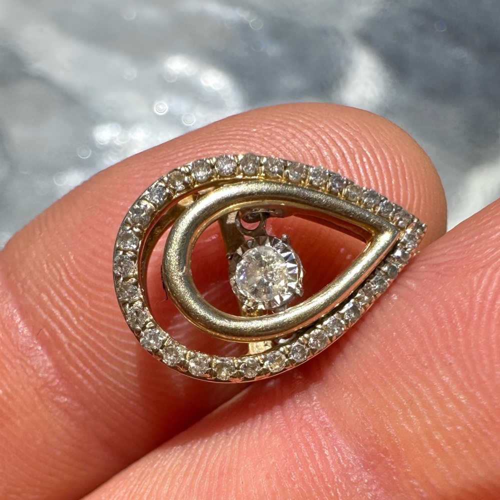 Kay Jewelers 3/4 Carat Diamond Rocker Pendant In 10k … - Gem